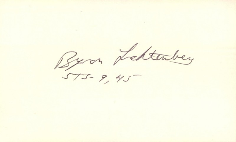 Byron Lichtenberg autograph, item FP839393