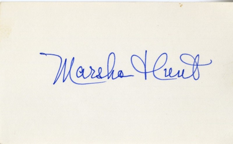 Marsha Hunt autograph, item FP681843