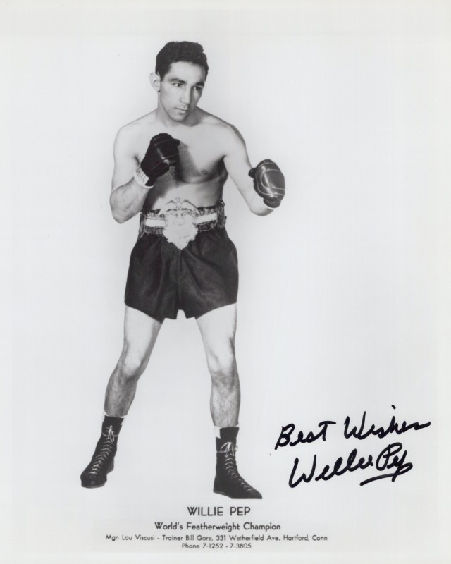 Willie Pep autograph, item FP917285