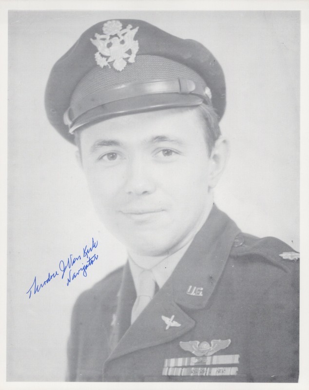 Theodore Van Kirk autograph, item FP858262