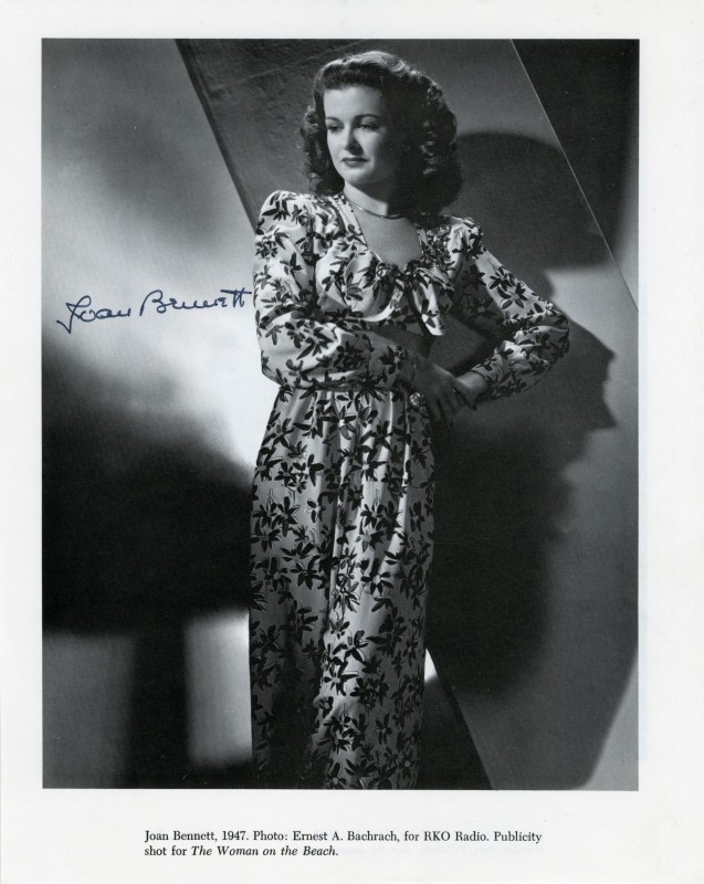 Joan Bennett autograph, lot 101
