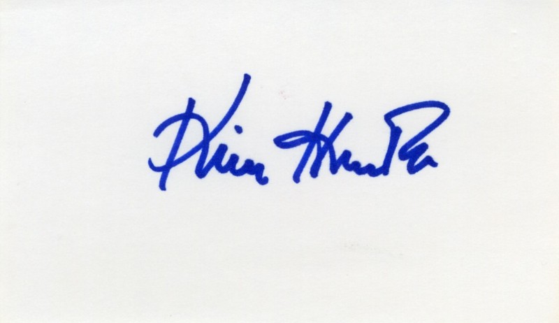 Kim Hunter autograph, lot 592