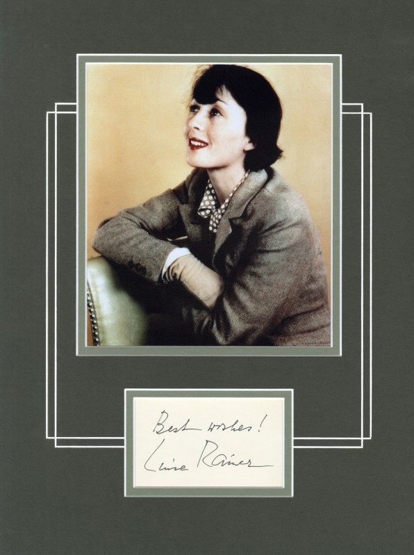 Luise Rainer autograph, item FP624337