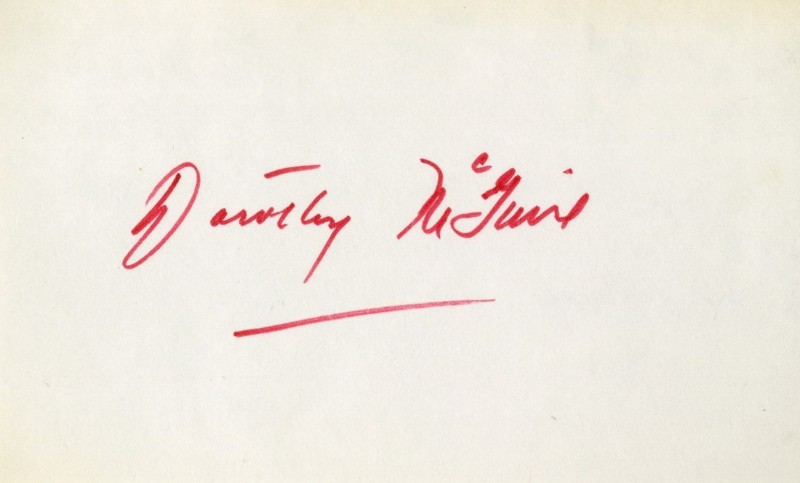 Dorothy McGuire autograph, item FP587718