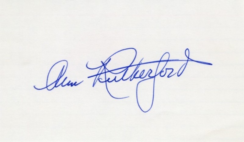 Ann Rutherford autograph, item FP857871