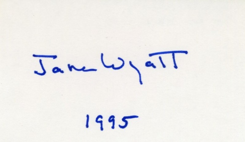 Jane Wyatt autograph, item FP703994