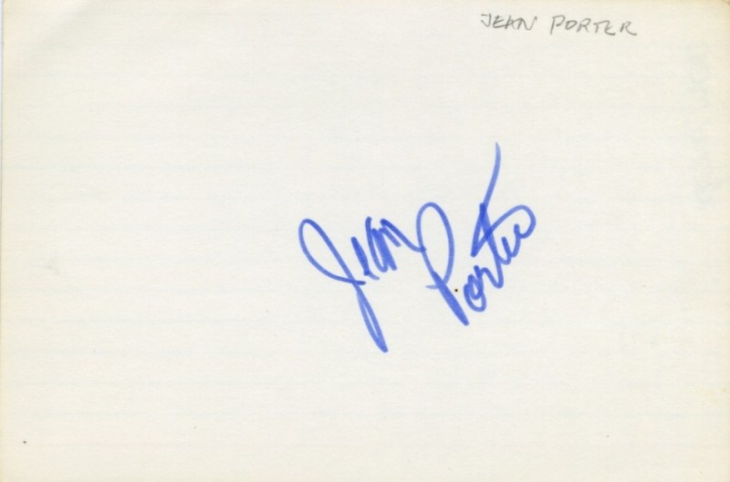 Jean Porter autograph, item FP687875