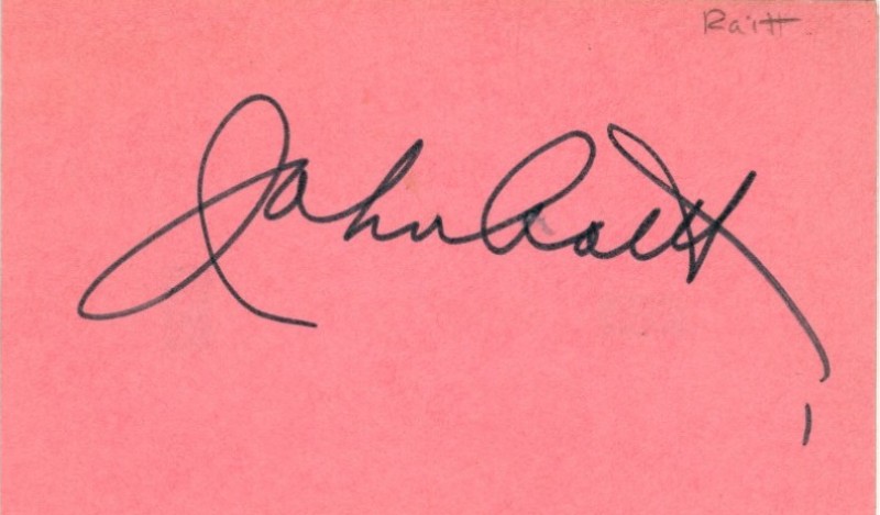 John Raitt autograph, item FP796035