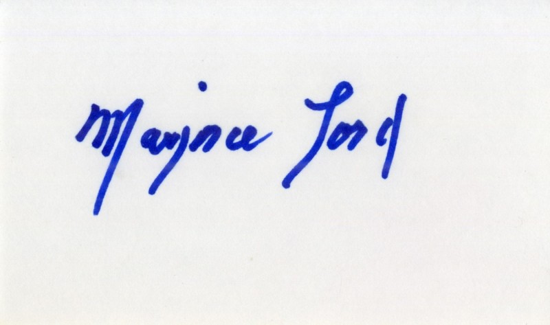 Marjorie Lord autograph, item FP700554