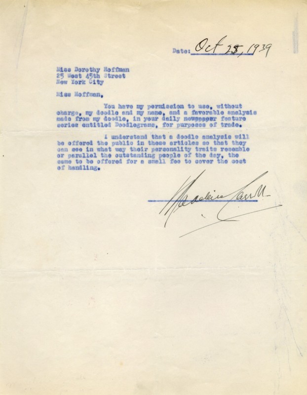 Madeleine Carroll autograph, item FP773590