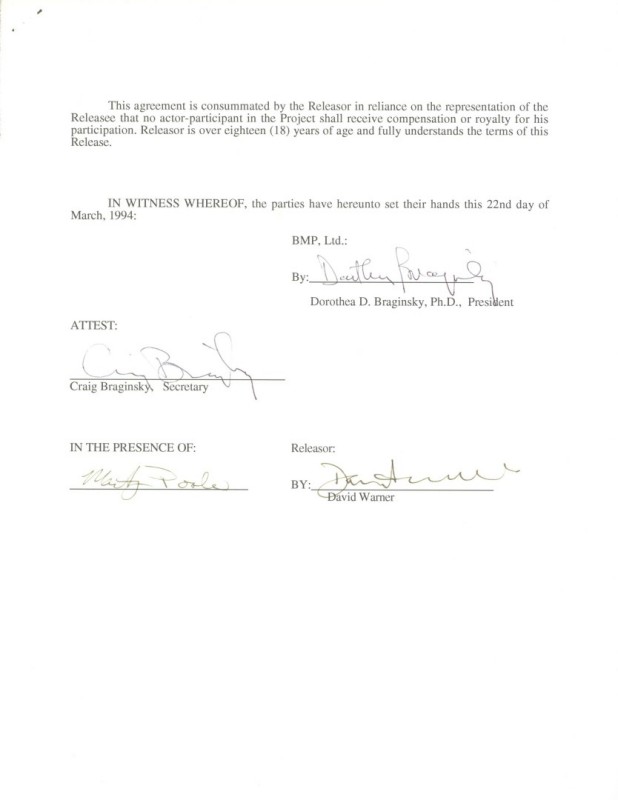 David Warner autograph, item FP593605