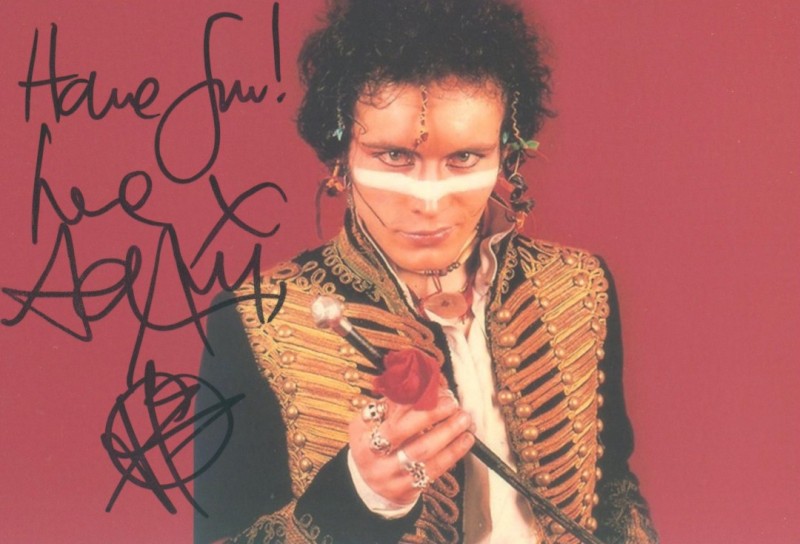 Adam Ant autograph, lot 34