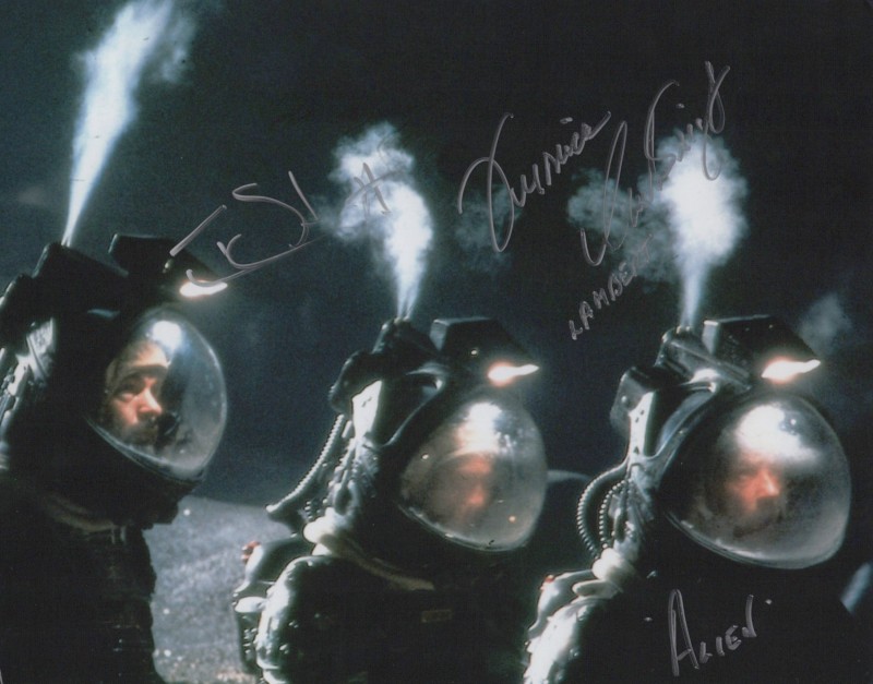 Alien autograph, lot 16