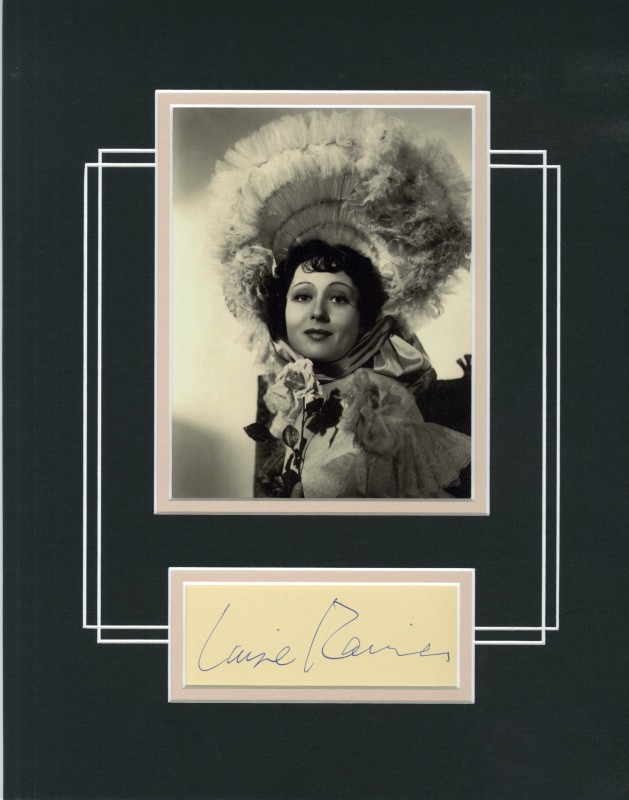Luise Rainer autograph, item FP635314