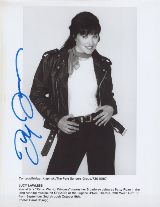 Lucy Lawless autograph, item FP863124