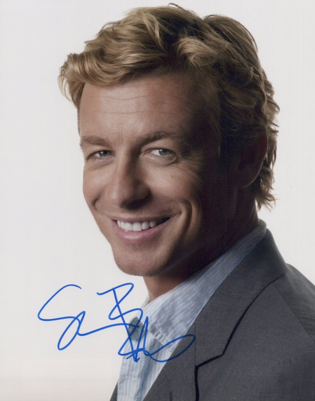 Simon Baker autograph, lot 59