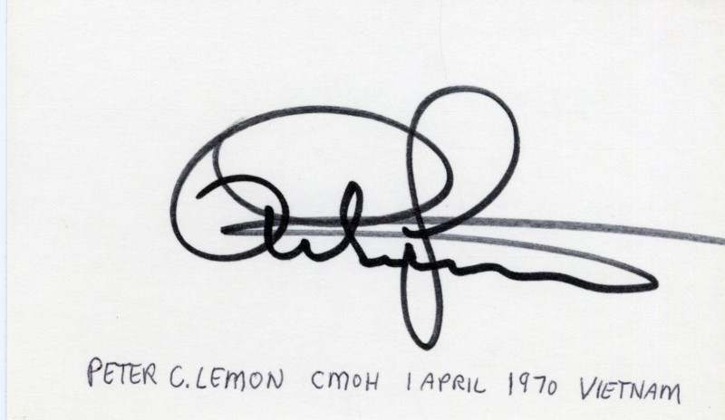 Peter C. Lemon autograph, item FP650094