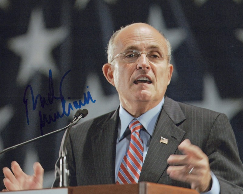 Rudy Giuliani autograph, item AW16365