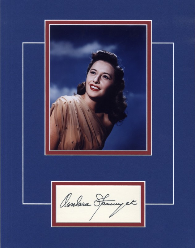 Barbara Stanwyck autograph, item FP833378