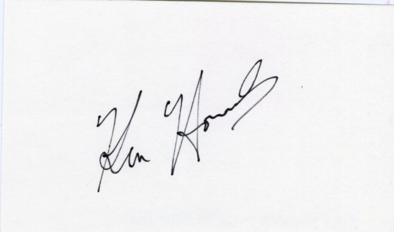 Ken Howard autograph, item FP795354
