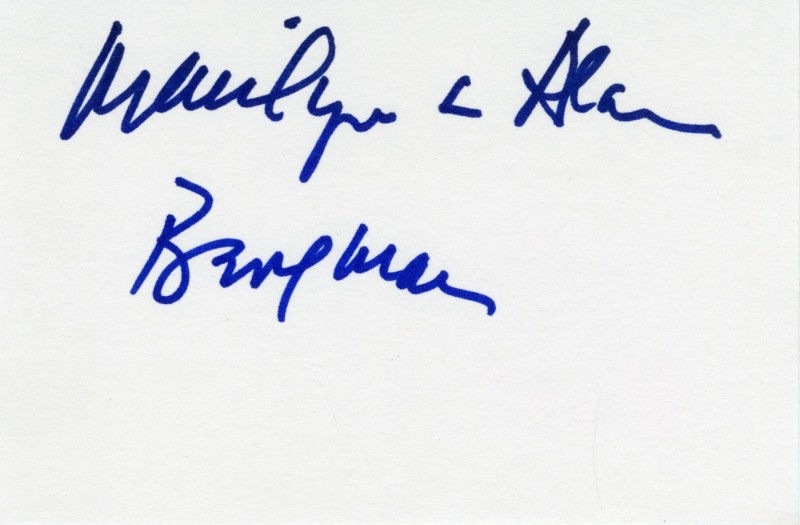 Alan & Marilyn Bergman autograph, item FP763210