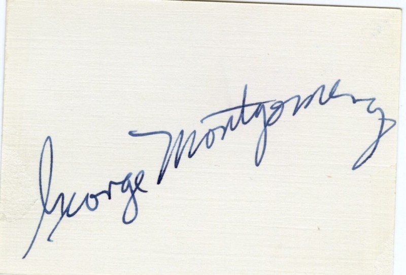 George Montgomery autograph, item FP849124
