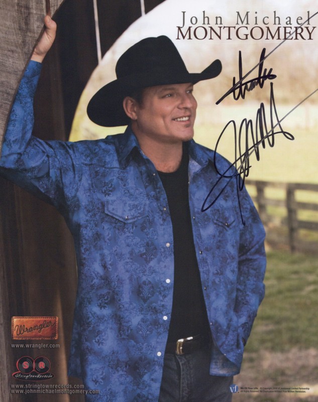 John Michael Montgomery autograph, item FP821783